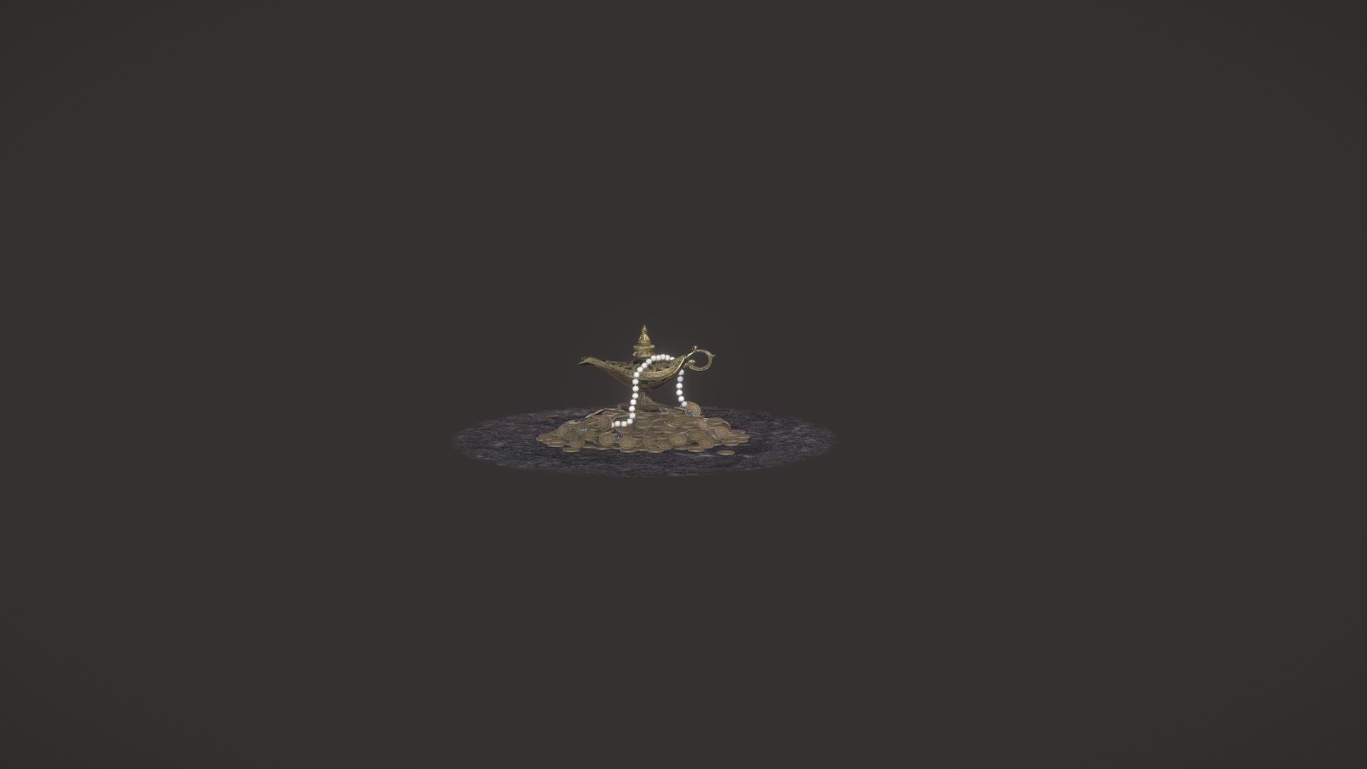 Genie lamp - 3D model by antoninatexturing [98d0122] - Sketchfab