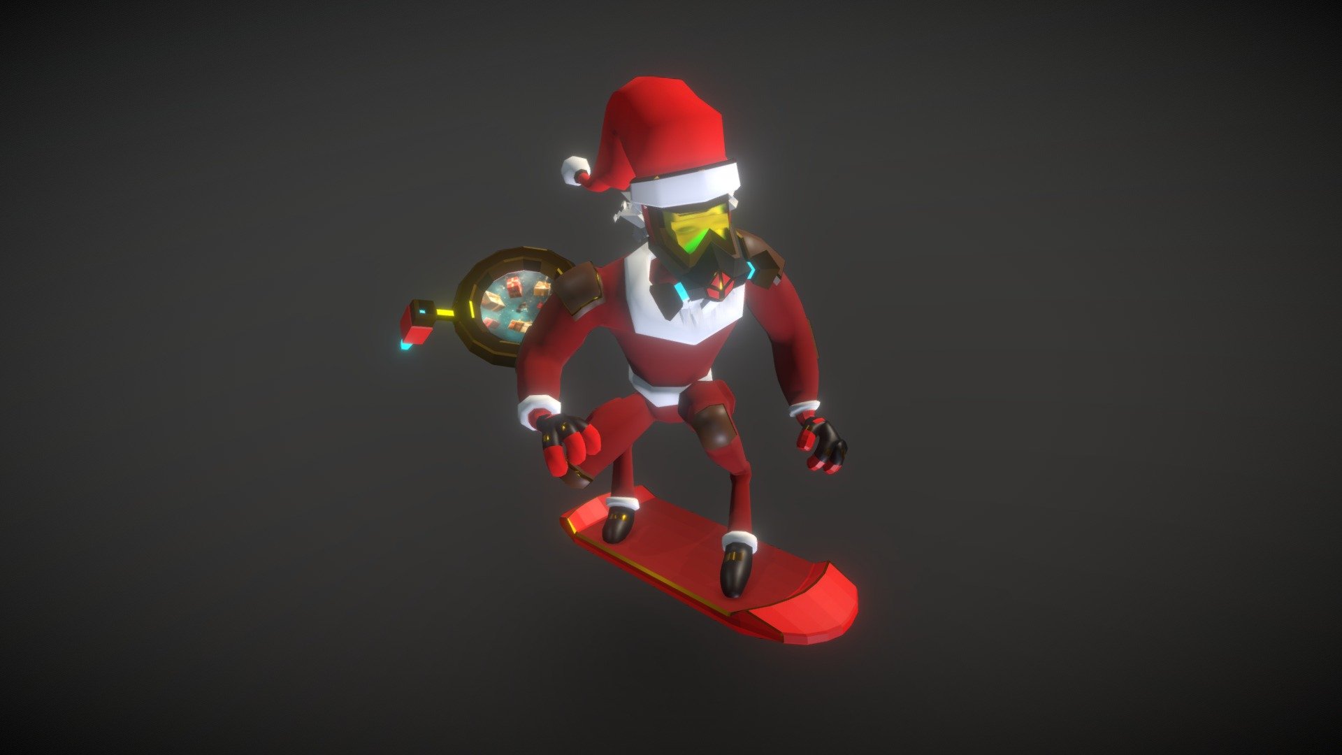 15 Sci-Fi Santa Claus - 3D model by Chaitanya Krishnan (@chaitanyak ...