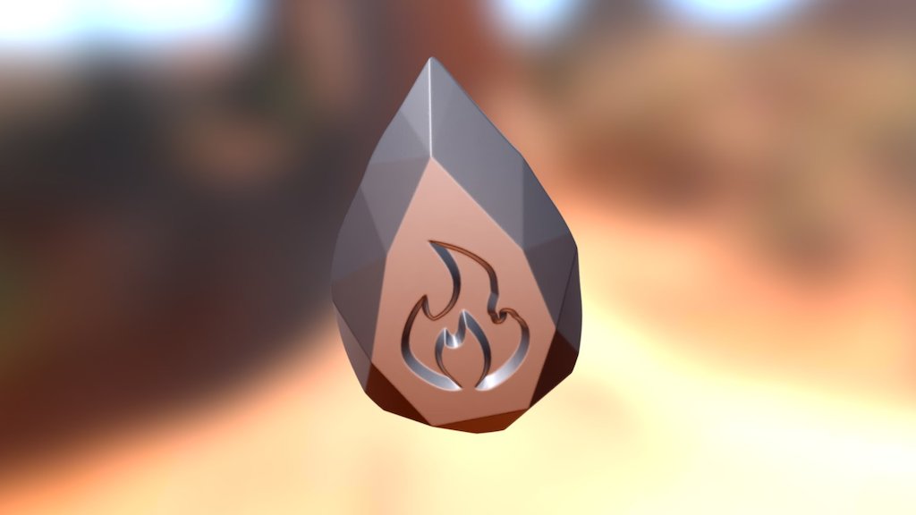Flame Gem - 3D model by patrickjfahy [98d059c] - Sketchfab