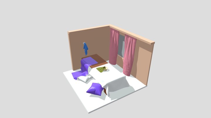 Low-poly-room 3D models - Sketchfab
