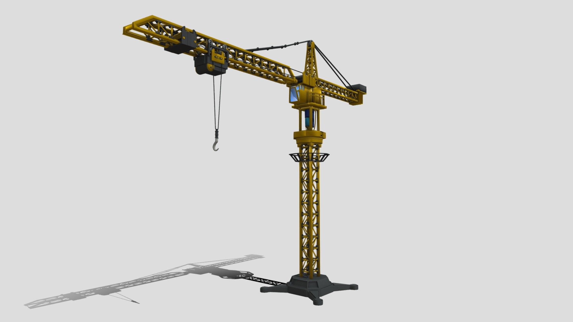Tower_Crane_2 - 3D model by tarandeepbht [98d4e6d] - Sketchfab