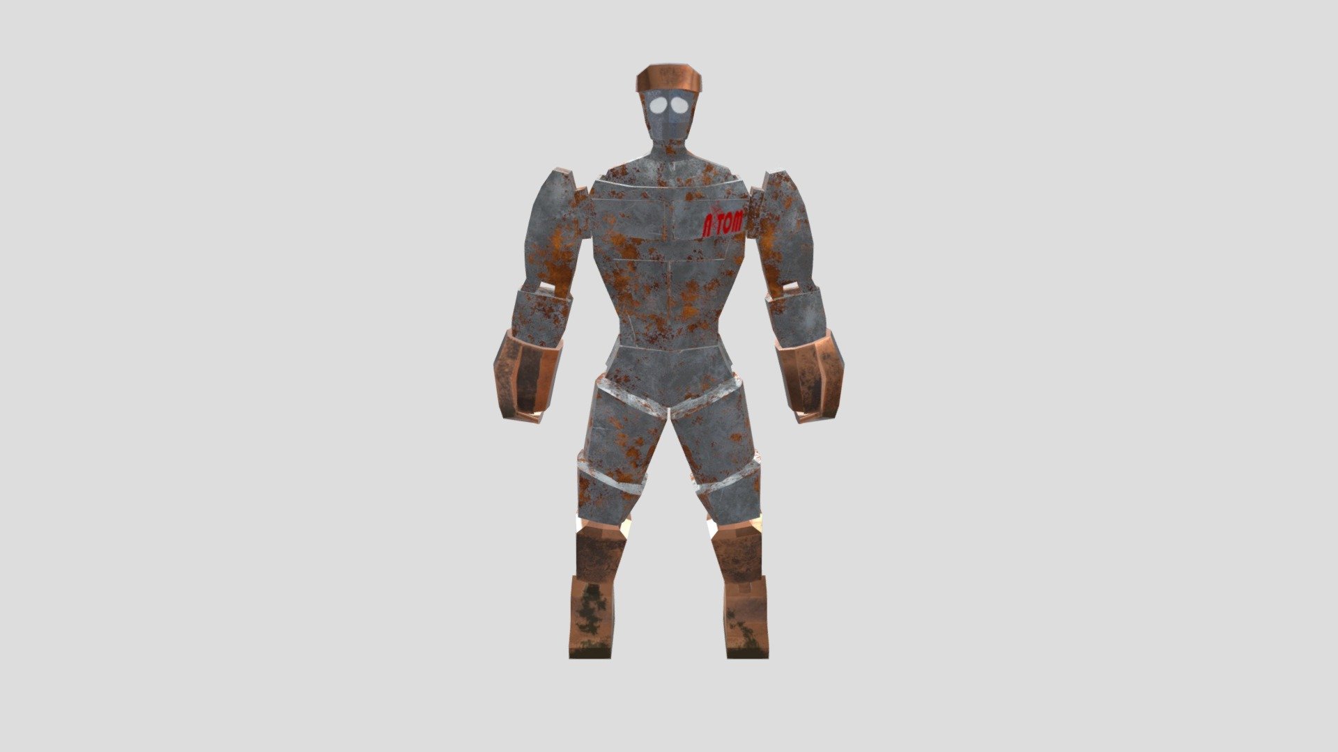 Atom Character Model - 3D model by Hokon [98d6b2b] - Sketchfab