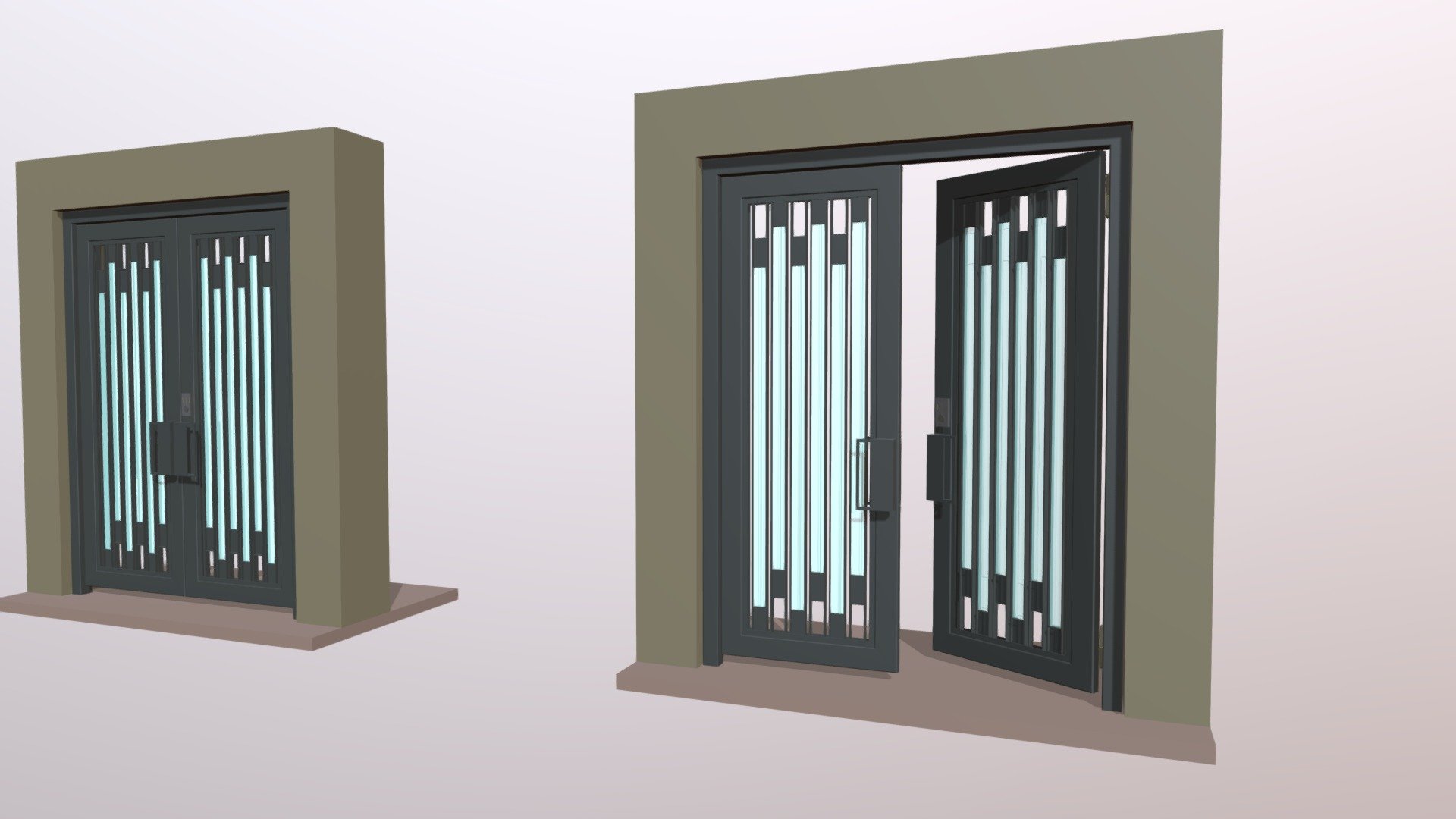 Double Entry Gate at Courtyard - Tang Josh - 3D model by ryanpendarvis ...