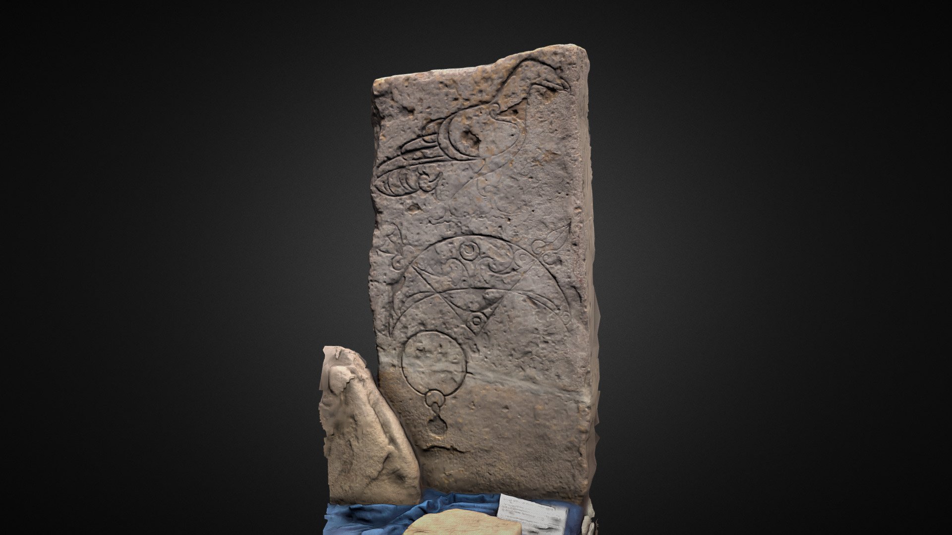 Knowe of Burrian Pictish Symbol Stone - Download Free 3D model by ...