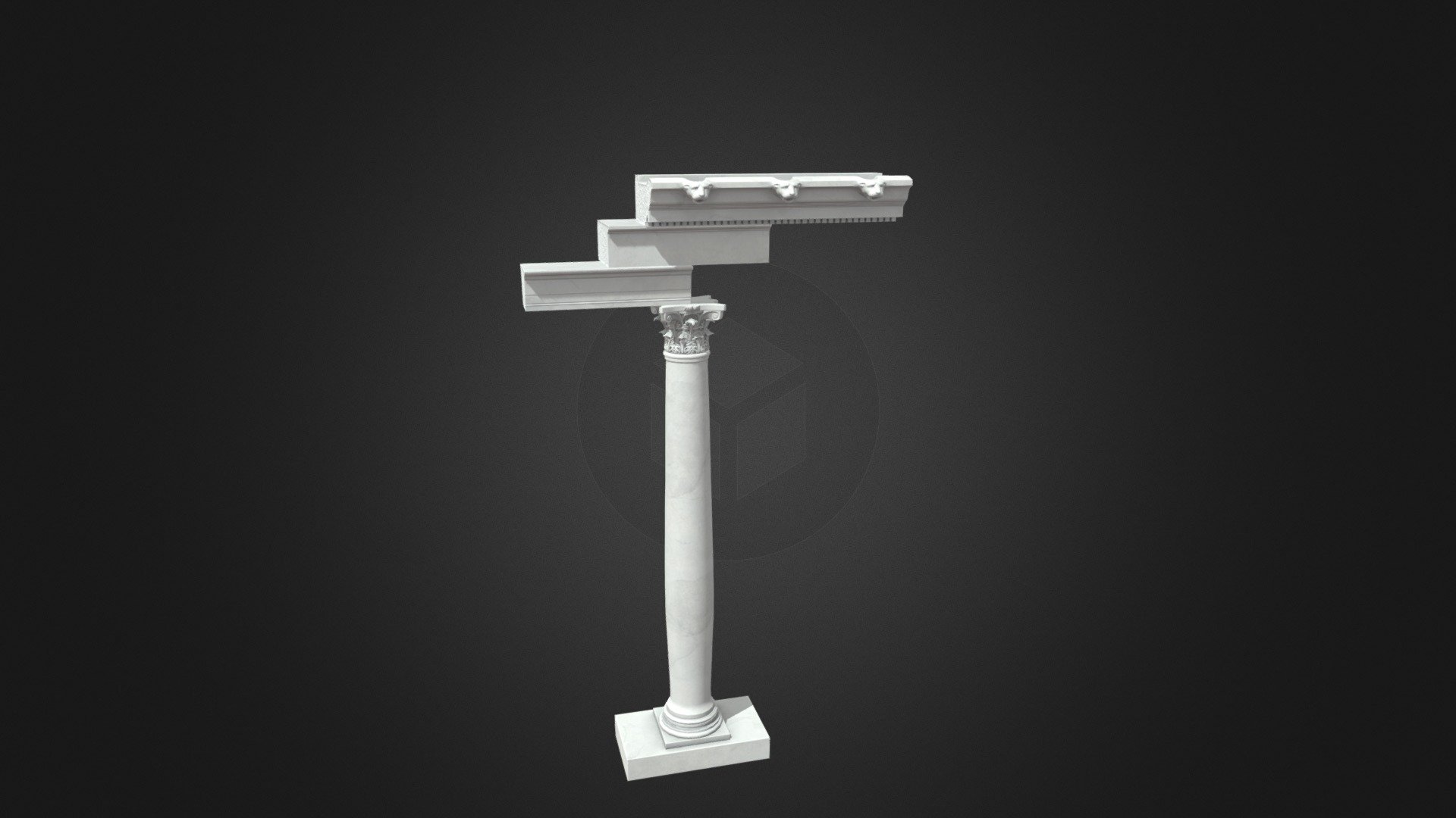 Roman Column - 3D model by Tornado_Studios [98d95b4] - Sketchfab