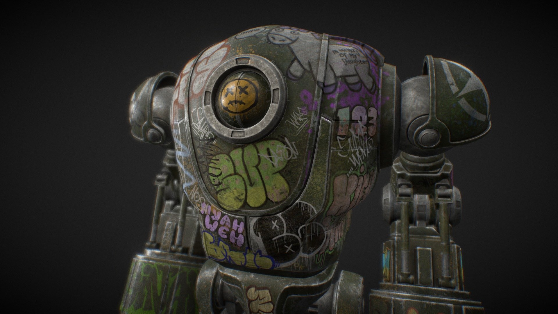 GIANT MECH-JAGUR - 3D model by mmuftiar [98dbaa0] - Sketchfab