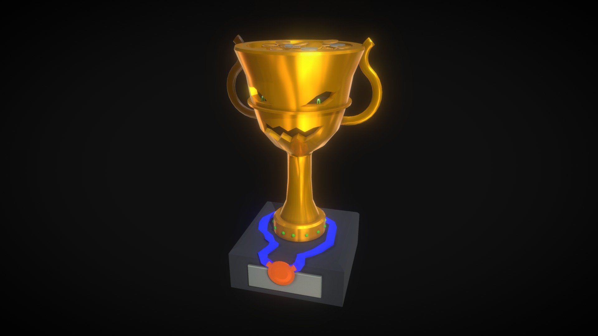 Troféu - low poly - 3D model by eriklys [98dc5d2] - Sketchfab