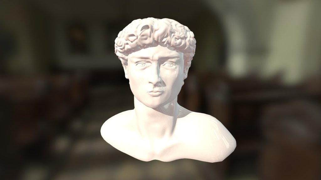 Statue of David Bust Sculpt - 3D model by Pia Coppins (@nenetl ...