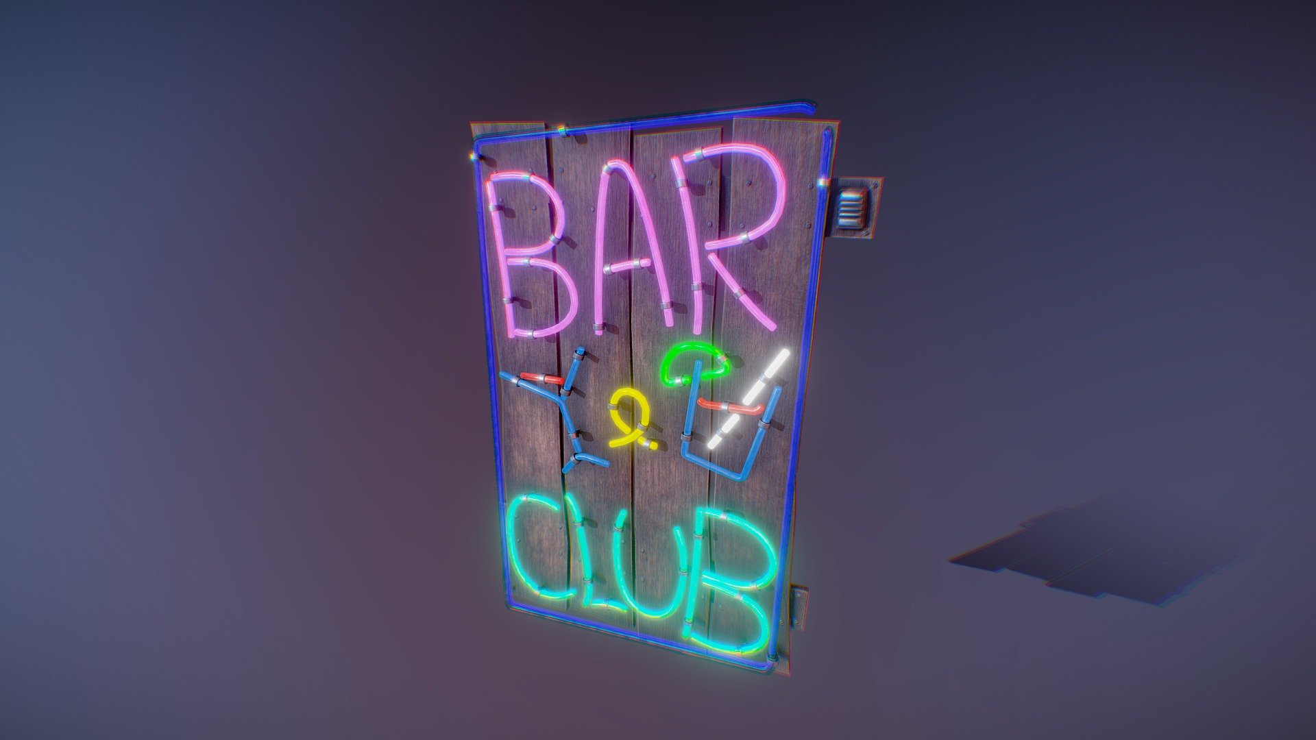 Neon bar & club sign - Buy Royalty Free 3D model by Mellora [98dde58 ...