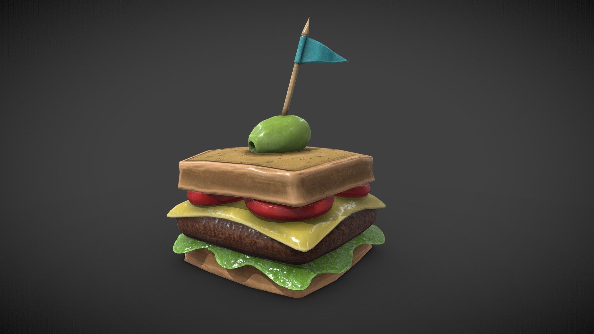 Sandvich - 3D model by liveloud1064 [98e0ecc] - Sketchfab