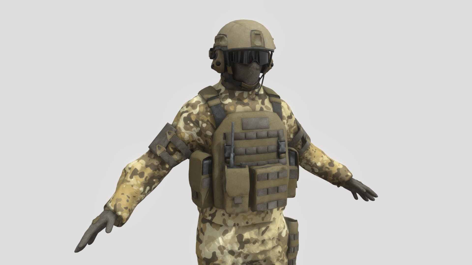 Sand soldier (outdated) - Download Free 3D model by buh (@buh-late ...