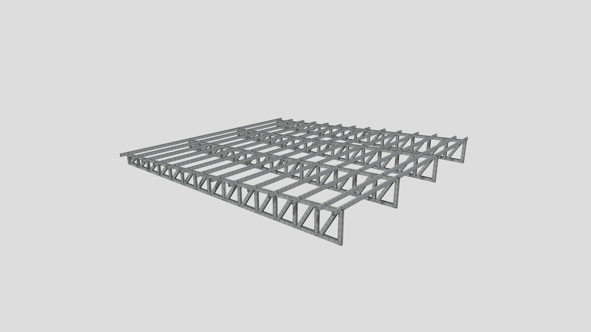 14m Roof Truss Concept - 3D model by Central Steel Framing ...