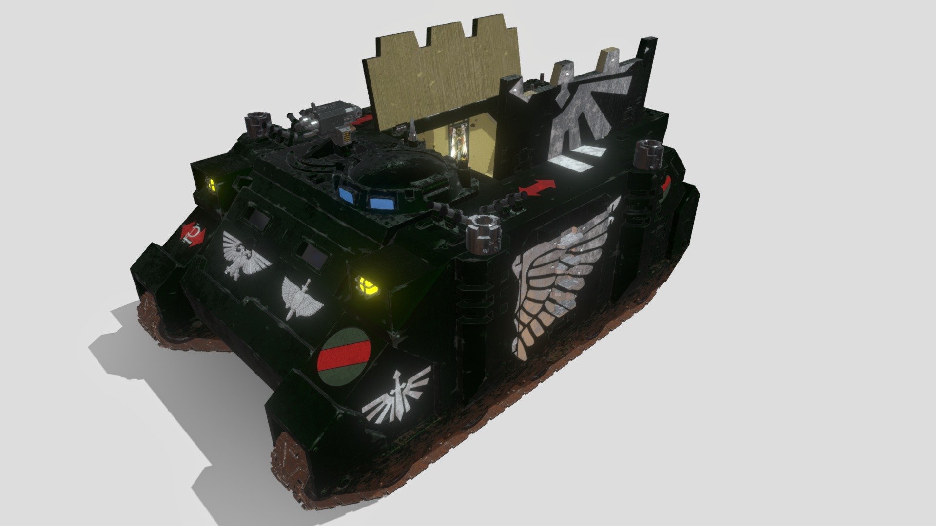 Warhammer 40K Dark Angels Rhino - Download Free 3D model by Eriodas ...