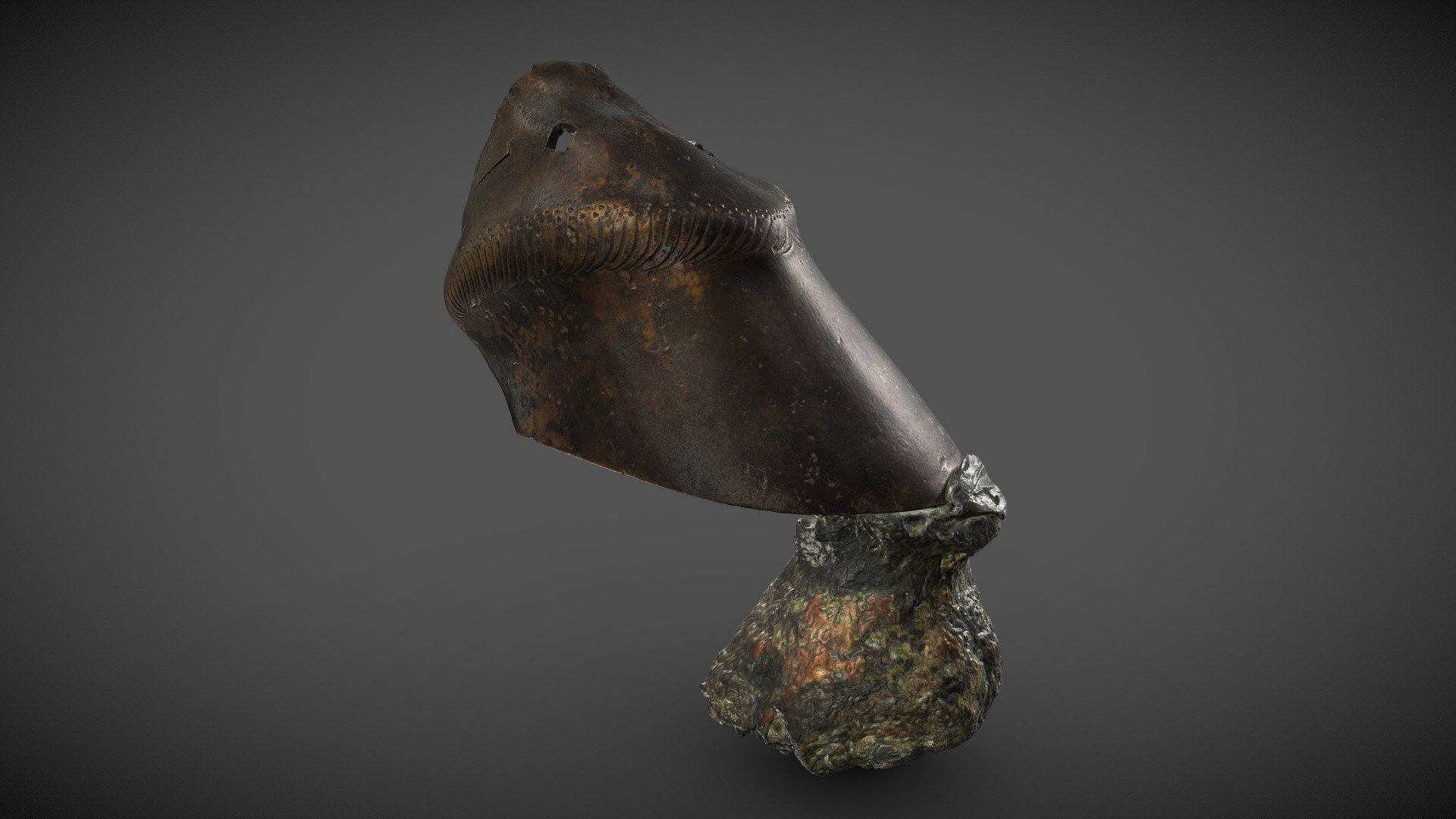 Fragment de statue équestre - Download Free 3D model by Alienor.org, Conseil des musées ...