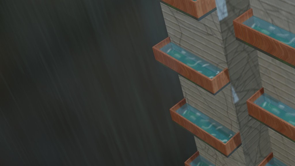 Flooded Skyscraper - 3D model by Matt Bodner (@liphttam1) [98e6e21 ...