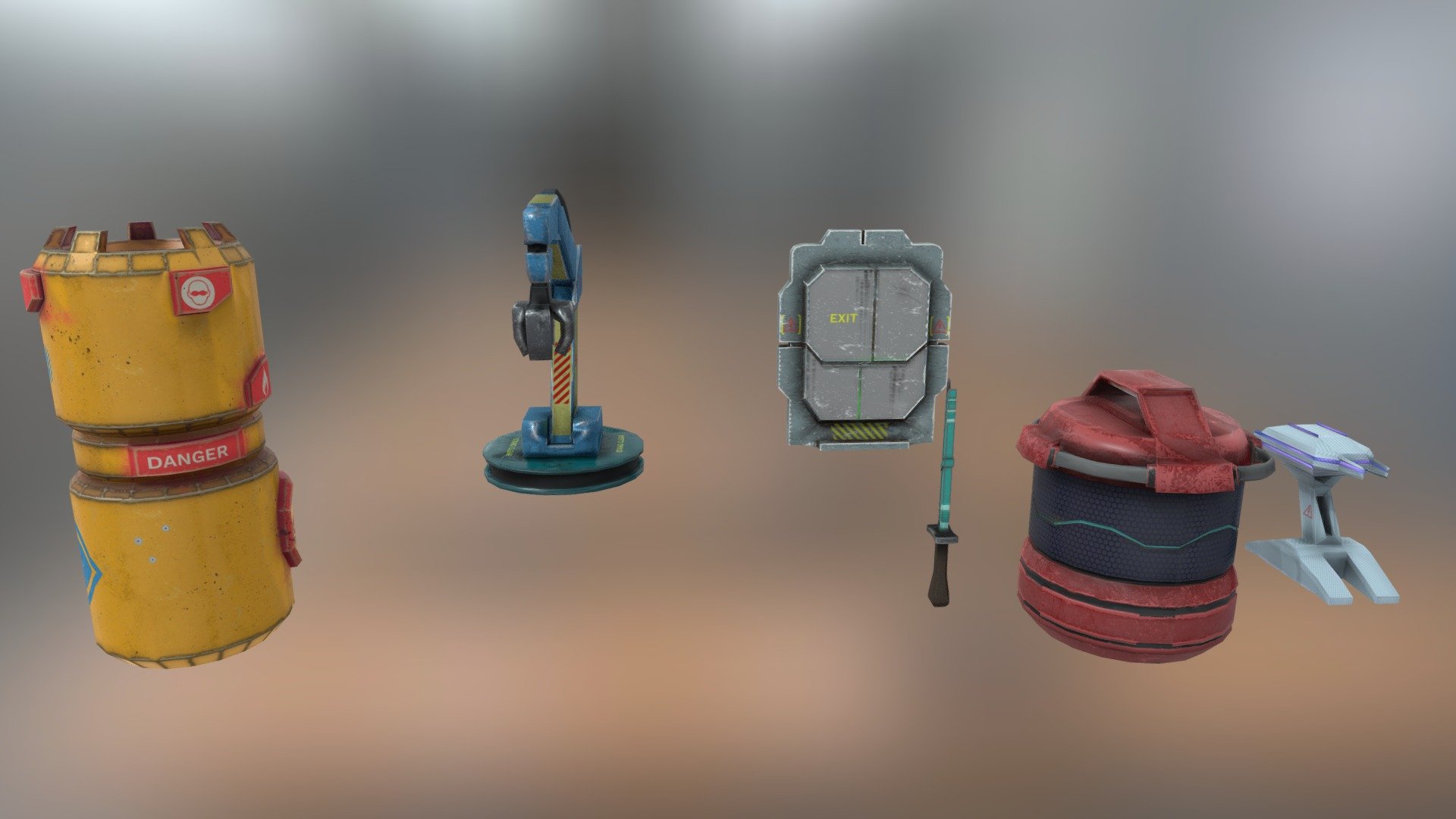 Sci Fi Factory Assets - Download Free 3D model by GilbertoA [98e9240 ...