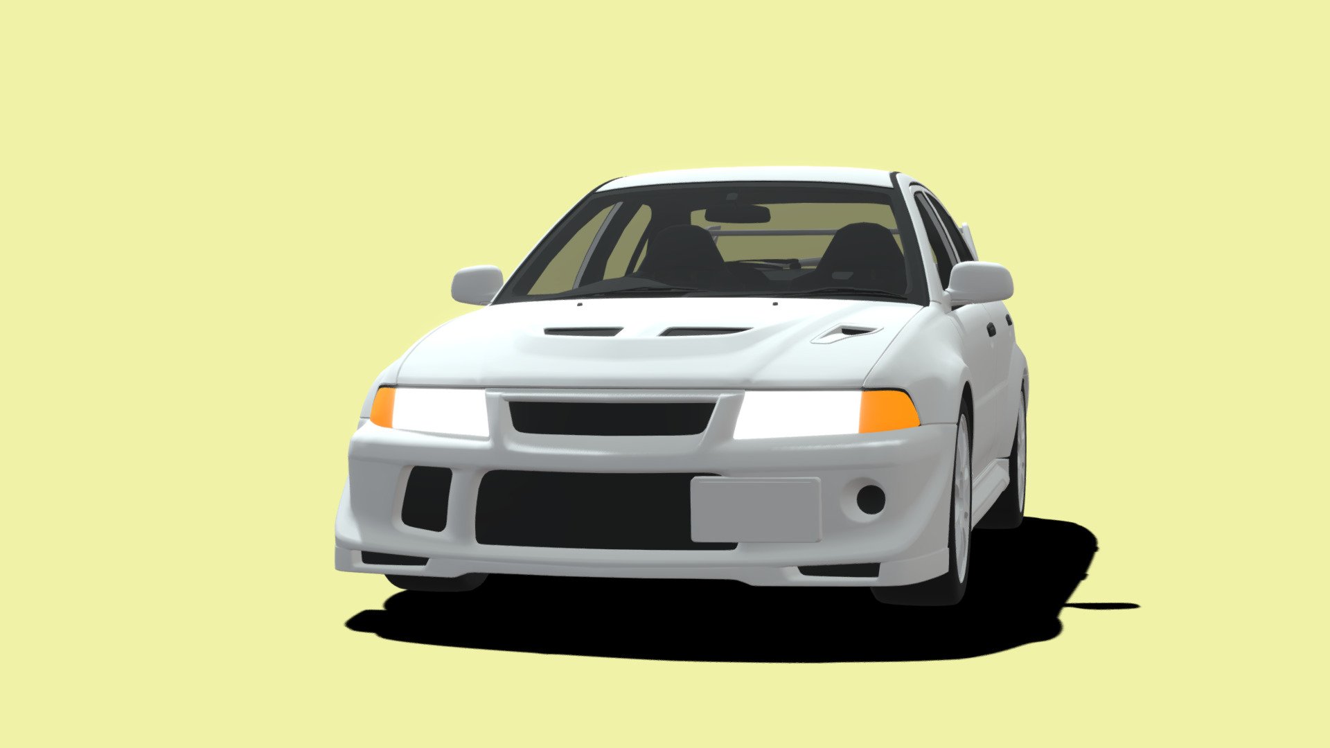 TOON Japan : Mitsubishi Lancer Evolution 6 - Download Free 3D model by ...