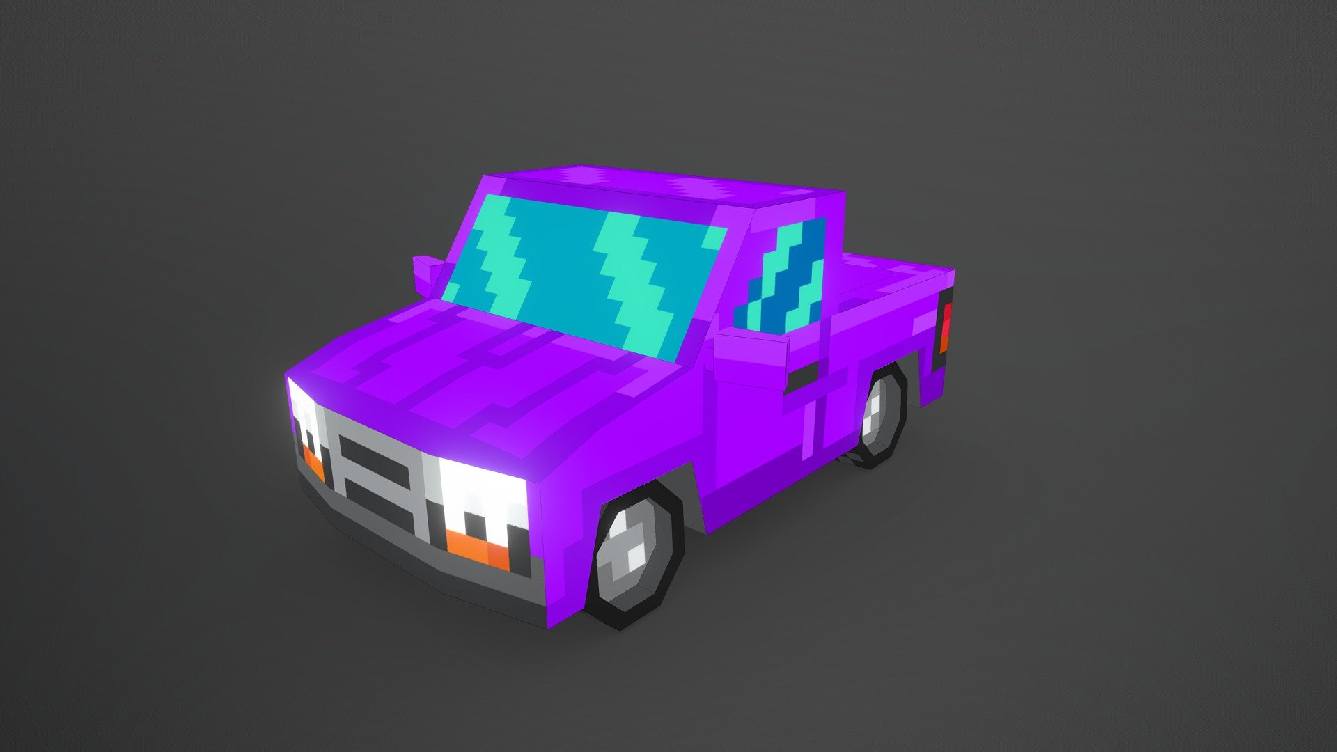 Low-poly Purple Truck : Learning BlockBench #1 - Download Free 3D model by Nilay Gomkale ...