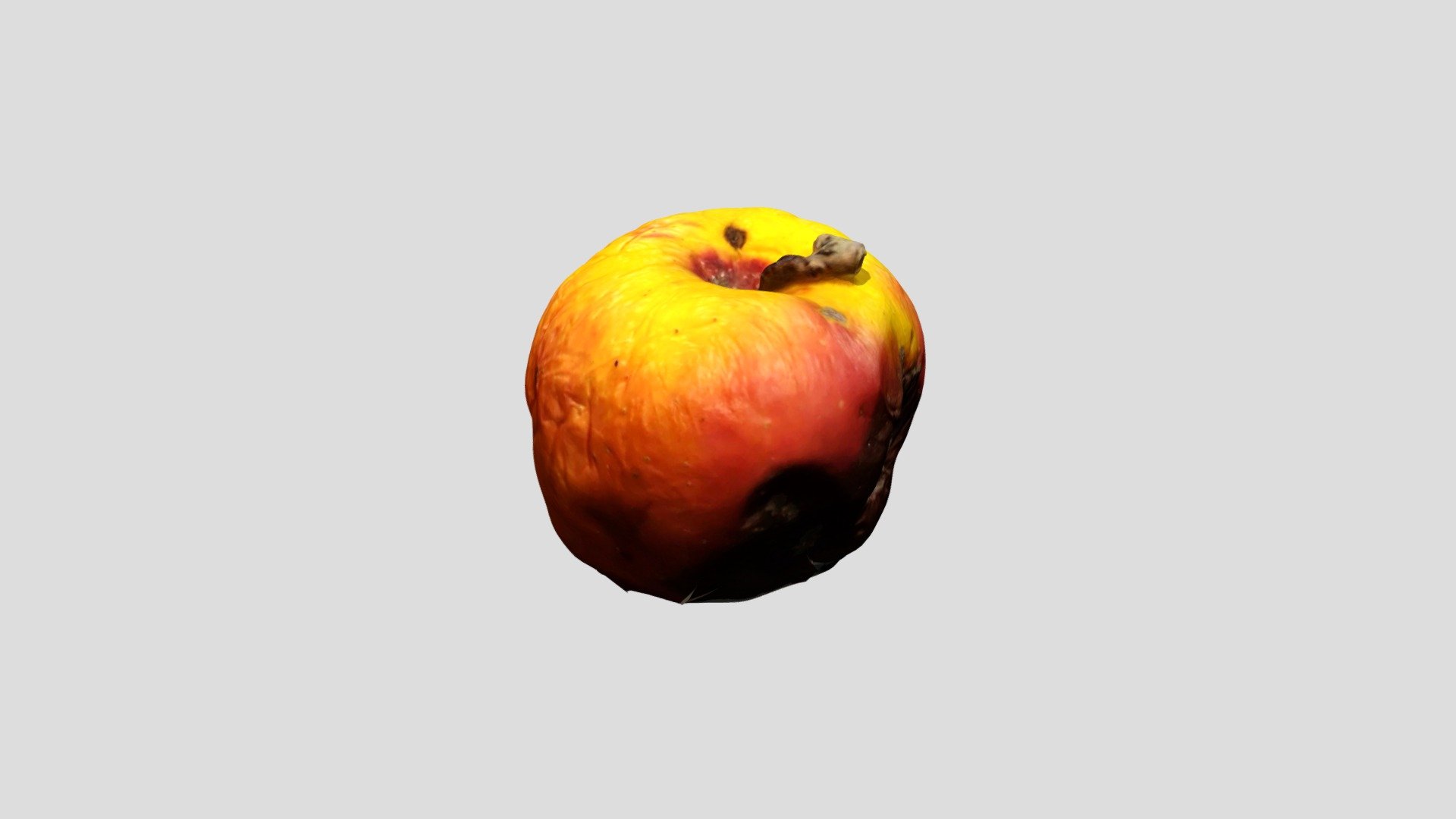 Rotten Apple - 3D model by razvanred5 [98f00d6] - Sketchfab