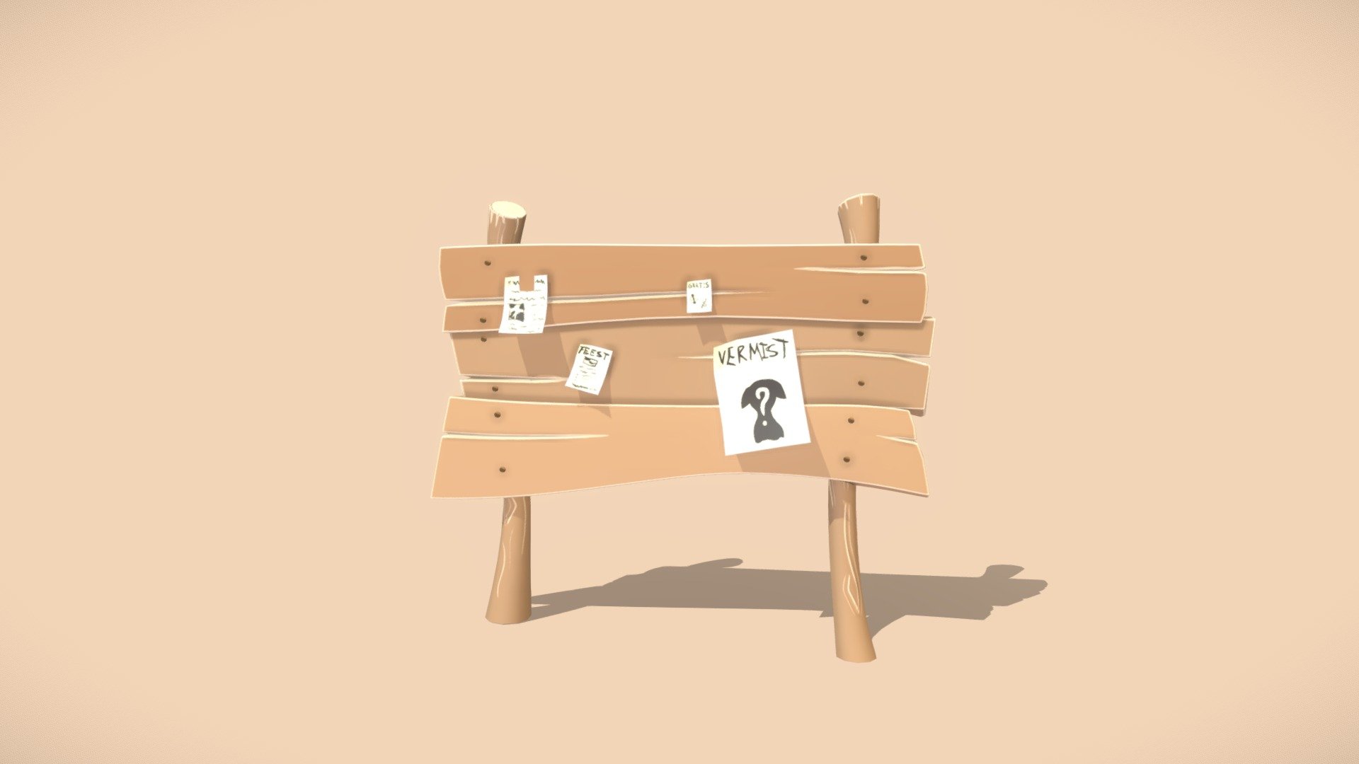 Message board - Download Free 3D model by Weltor [98f09c8] - Sketchfab