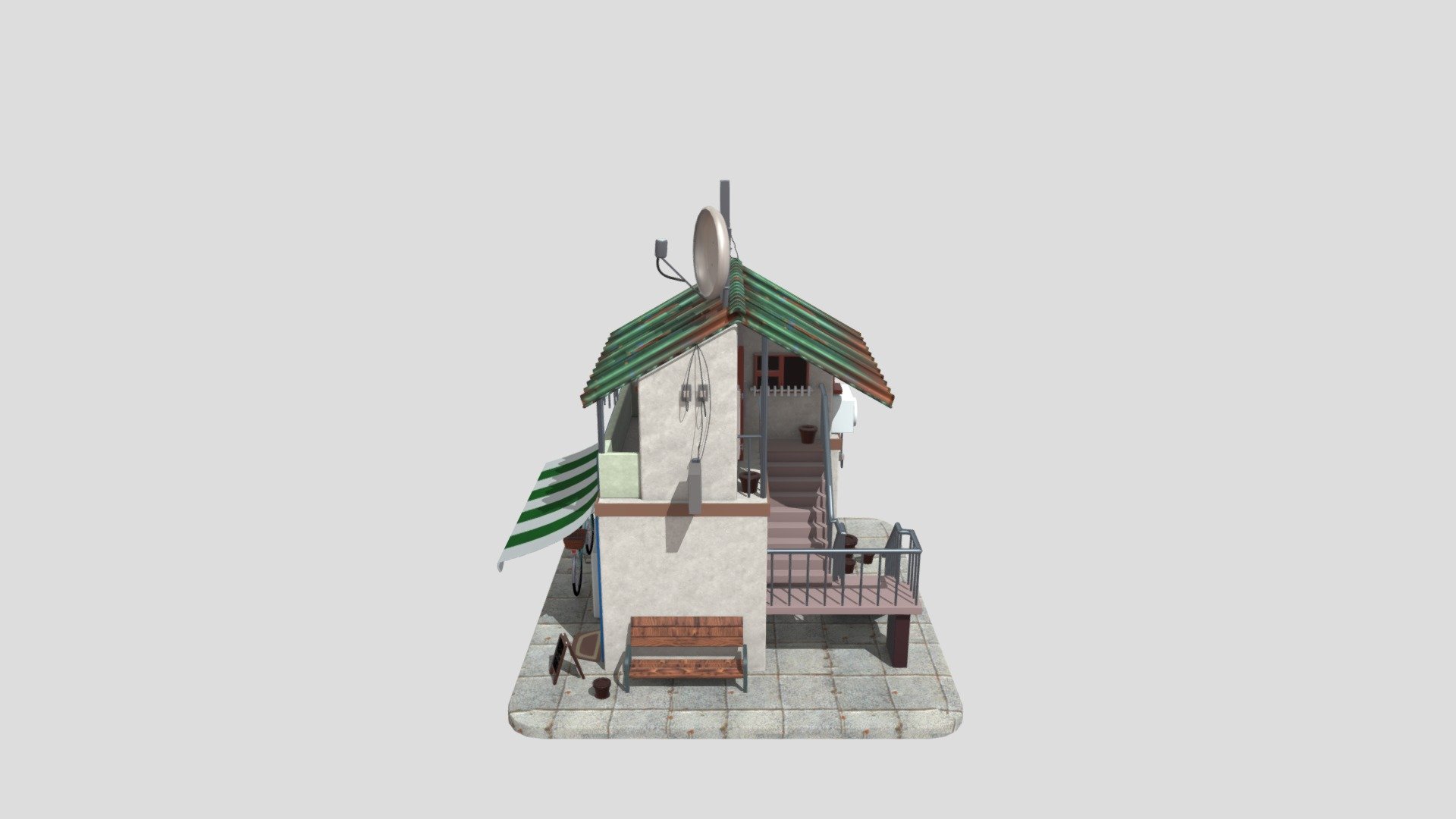 Rural Area House - Buy Royalty Free 3D model by virtualizetech [98f0f61 ...