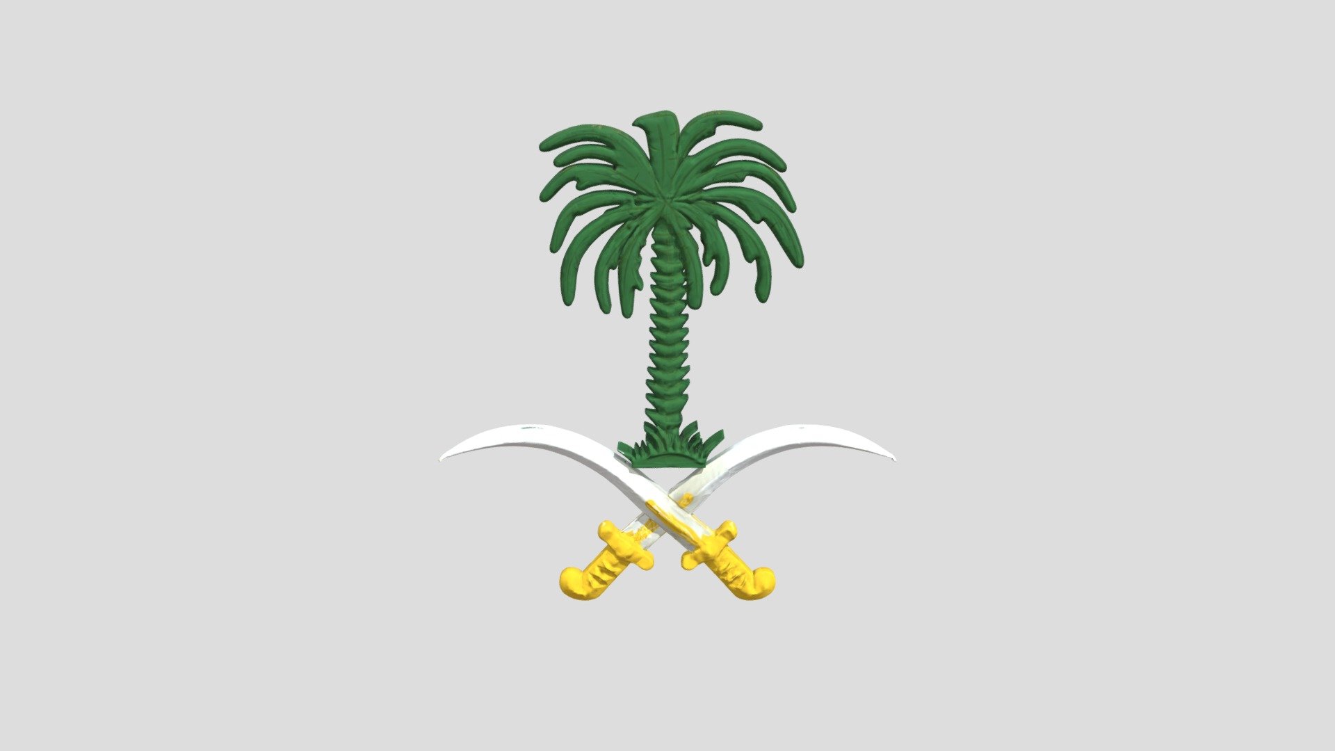 Saudi Emblem - Download Free 3D model by q891.ai [98f2736] - Sketchfab