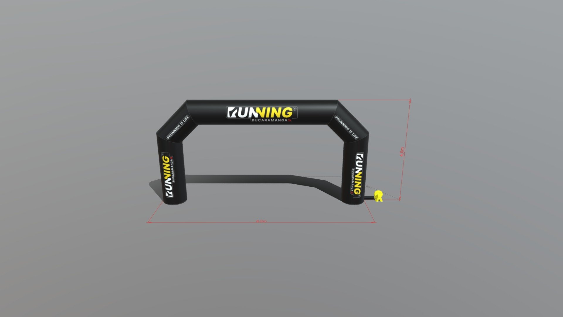 A-641 Arco, Tubular, Running Bucaramanga, 1 Und, - 3D model by ...