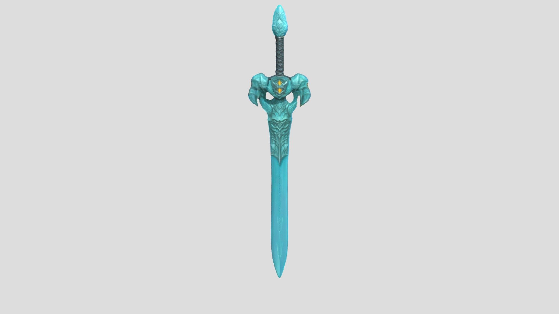 Blue Two-Handed Sword – Stylized Fantasy Weapon - Download Free 3D ...