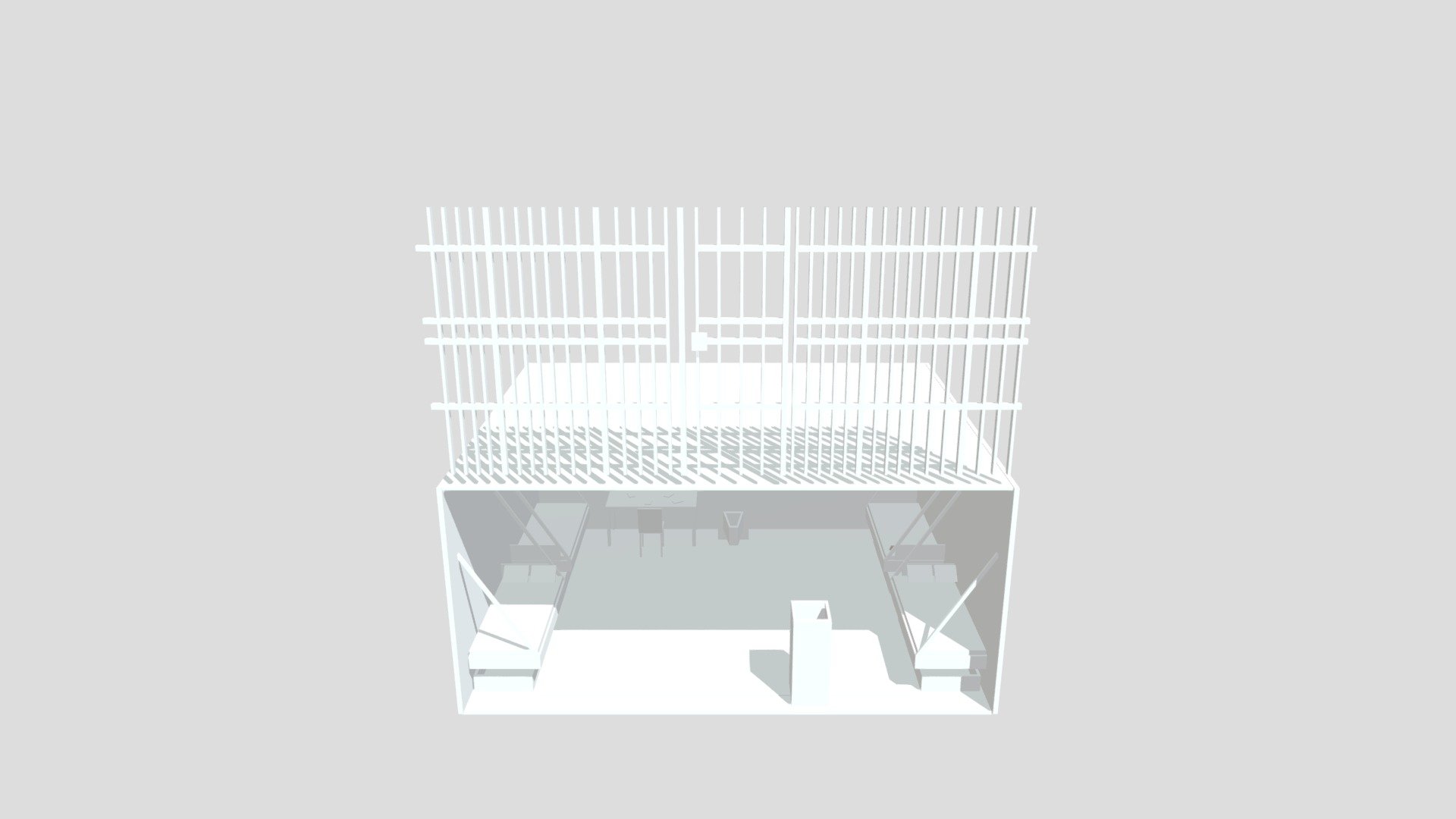 Basic Jail Cell - 3D model by KefrenAyala [98f473c] - Sketchfab