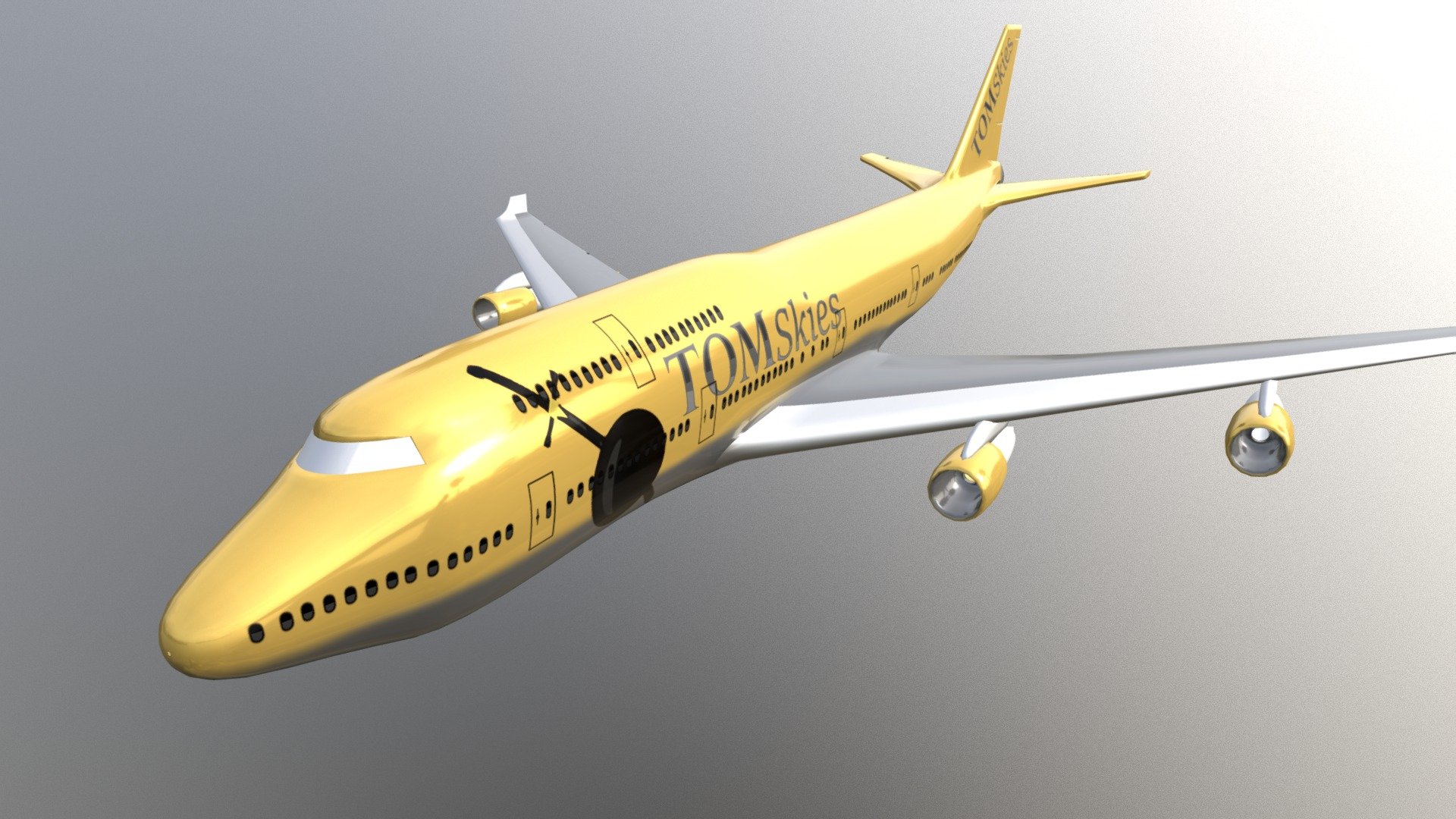 Airplane - Download Free 3D model by Tomations [98f903c] - Sketchfab