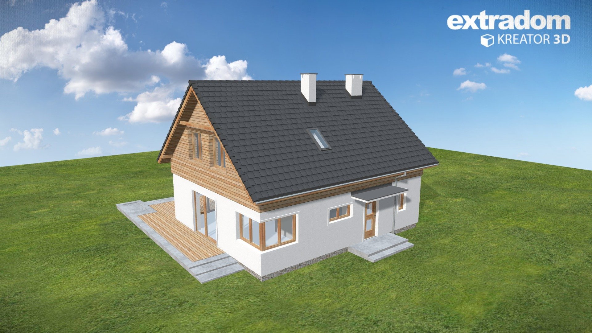 Projekt domu Jantar MDM A (WRD2516) - 3D model by extradom.pl ...
