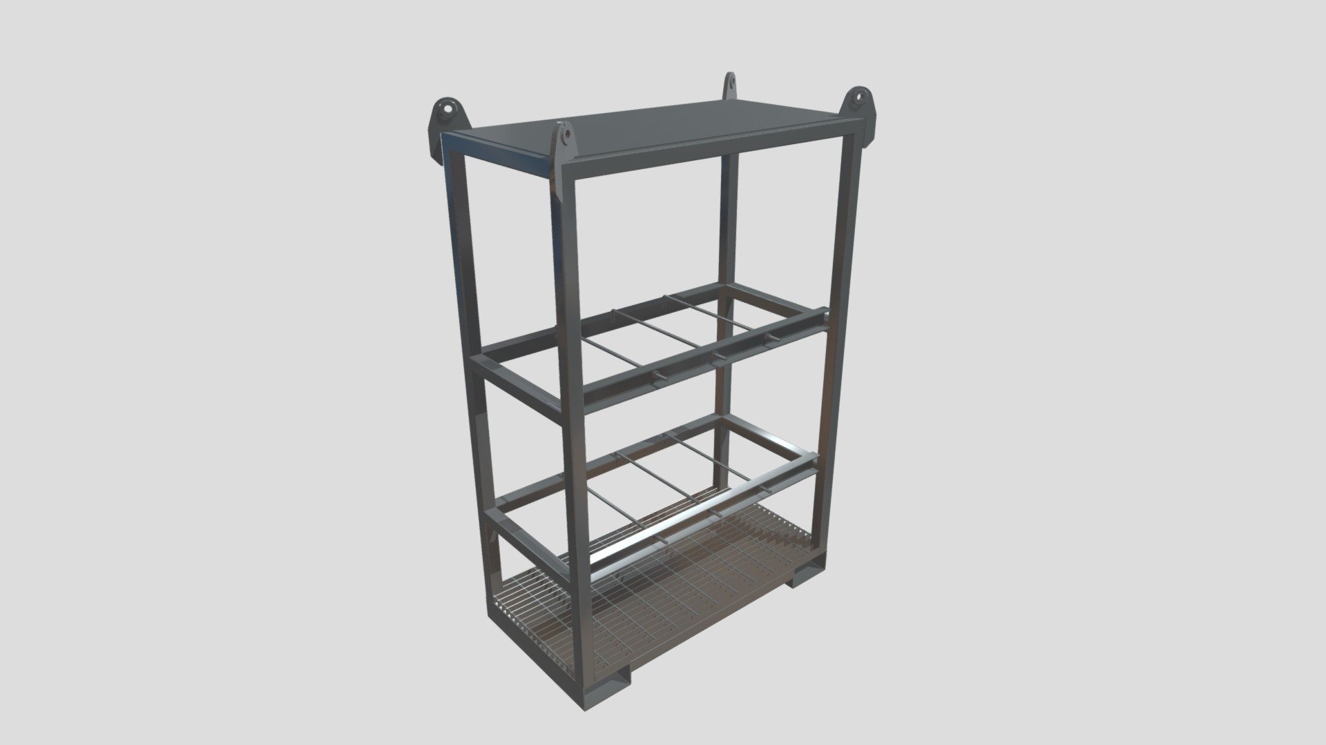 Cylinder Rack 3D - 3D model by karthik.sascomci [98fbb8b] - Sketchfab