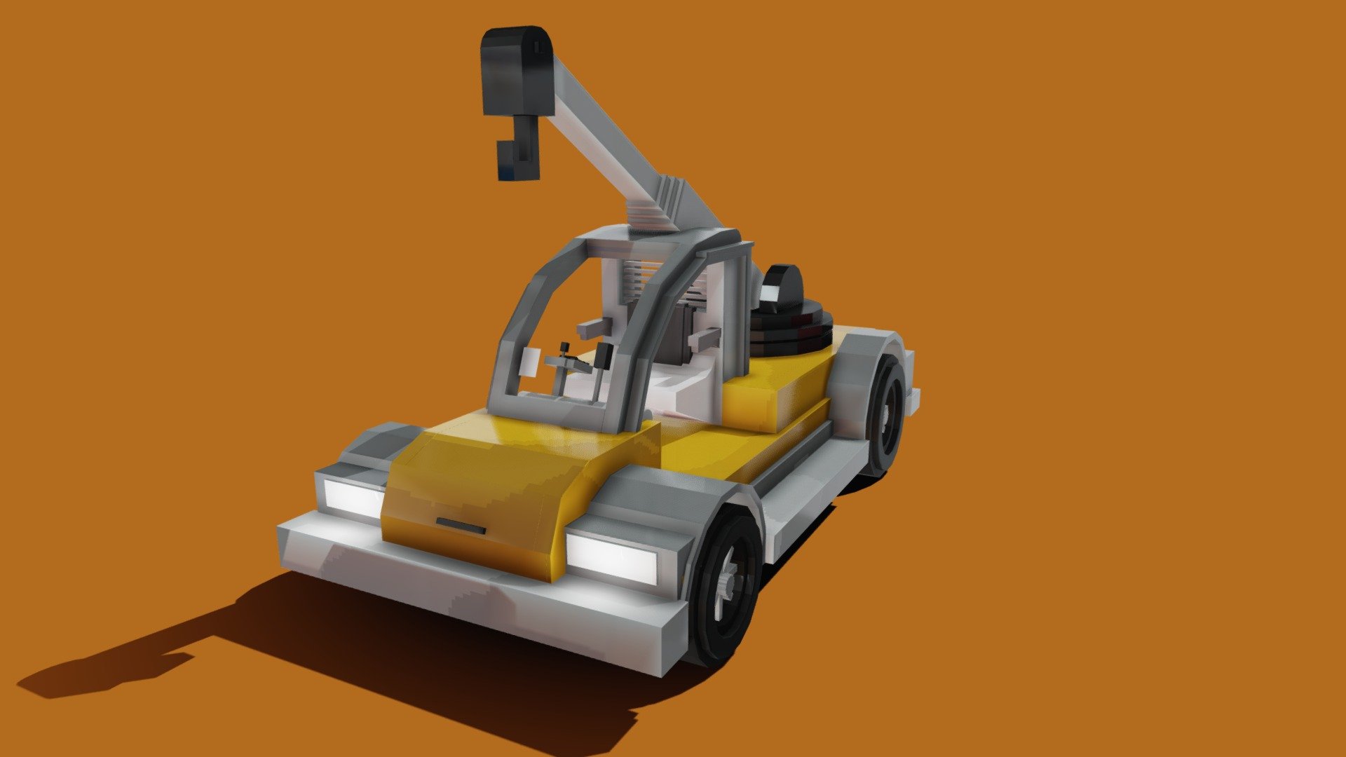 Forklift crane low poly -blockbench - Download Free 3D model by Artbor ...