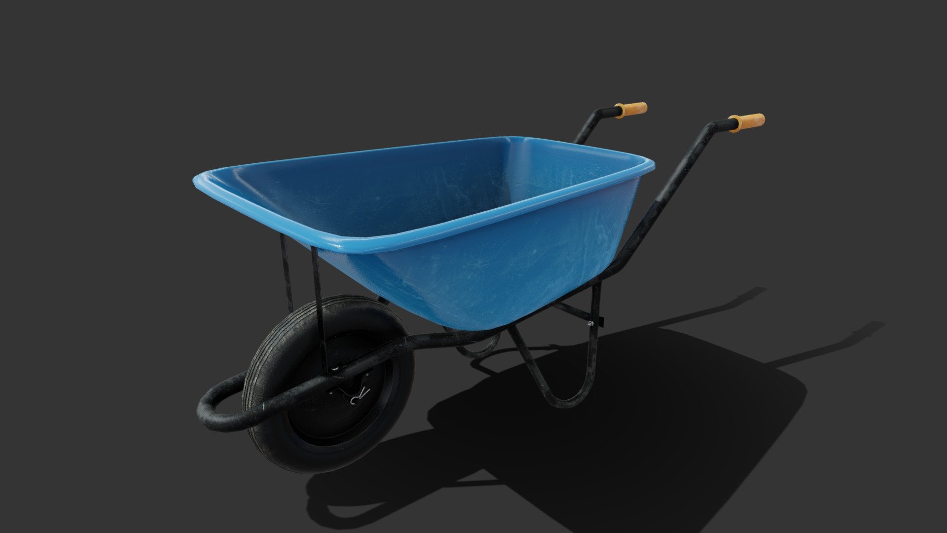 Wheelbarrow Lowpoly 3D Model for Games. - 3D model by amokraneaitk ...