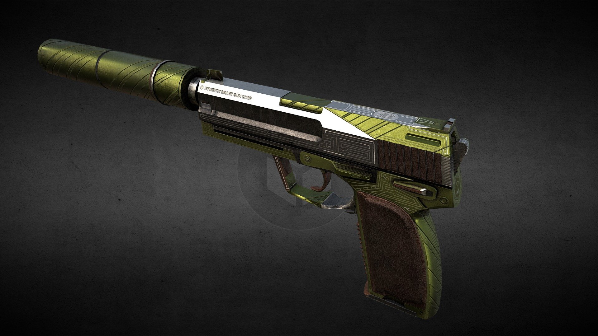 CS20 - USP-S - The Old Steam - 3D model by tanapta [98fdde5] - Sketchfab