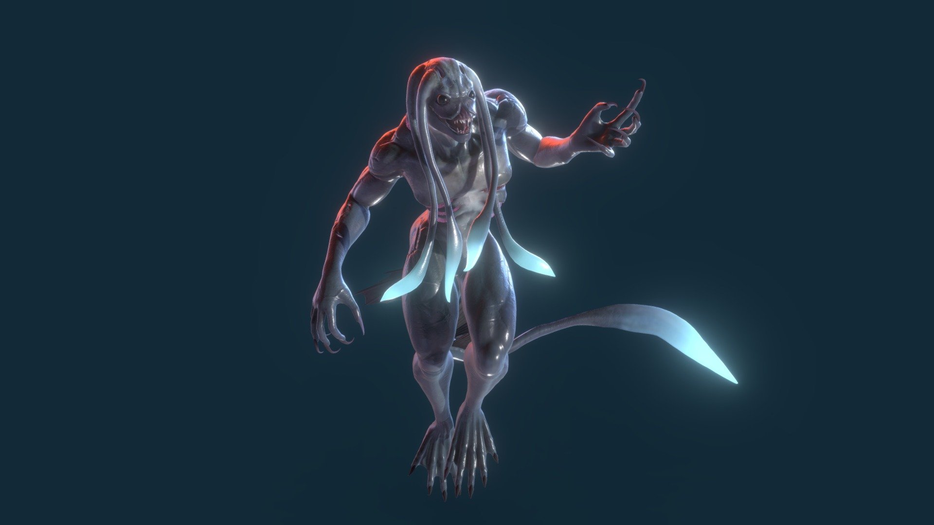 Fishman - Download Free 3D model by leoart (@Leo.Liao) [98fe3e1 ...