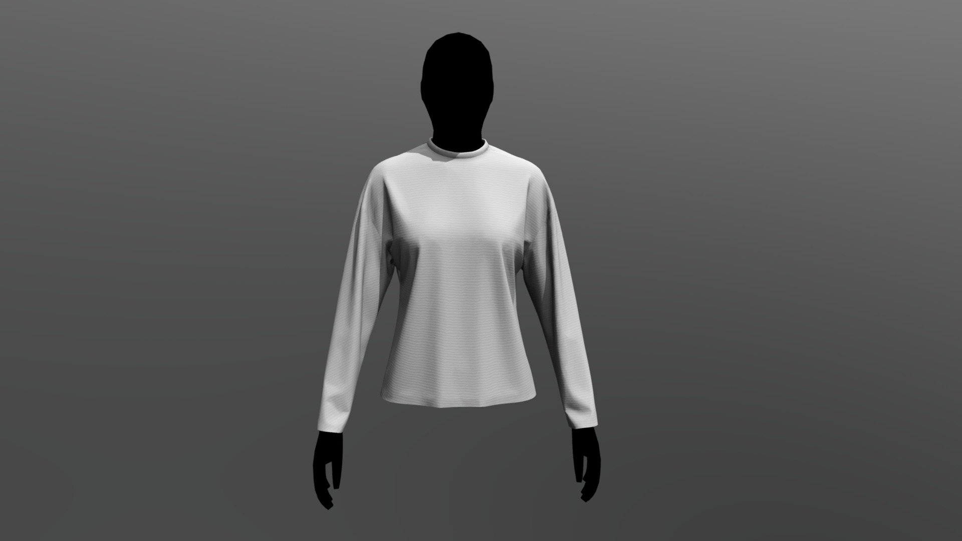 Women's Long Sleeve - Mockup Asset - Download Free 3D model by kane ...