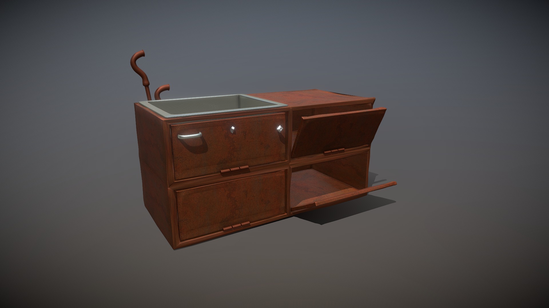 rusty sink - Buy Royalty Free 3D model by tkkjee 🪲 (@tkkjee) [9902e60 ...