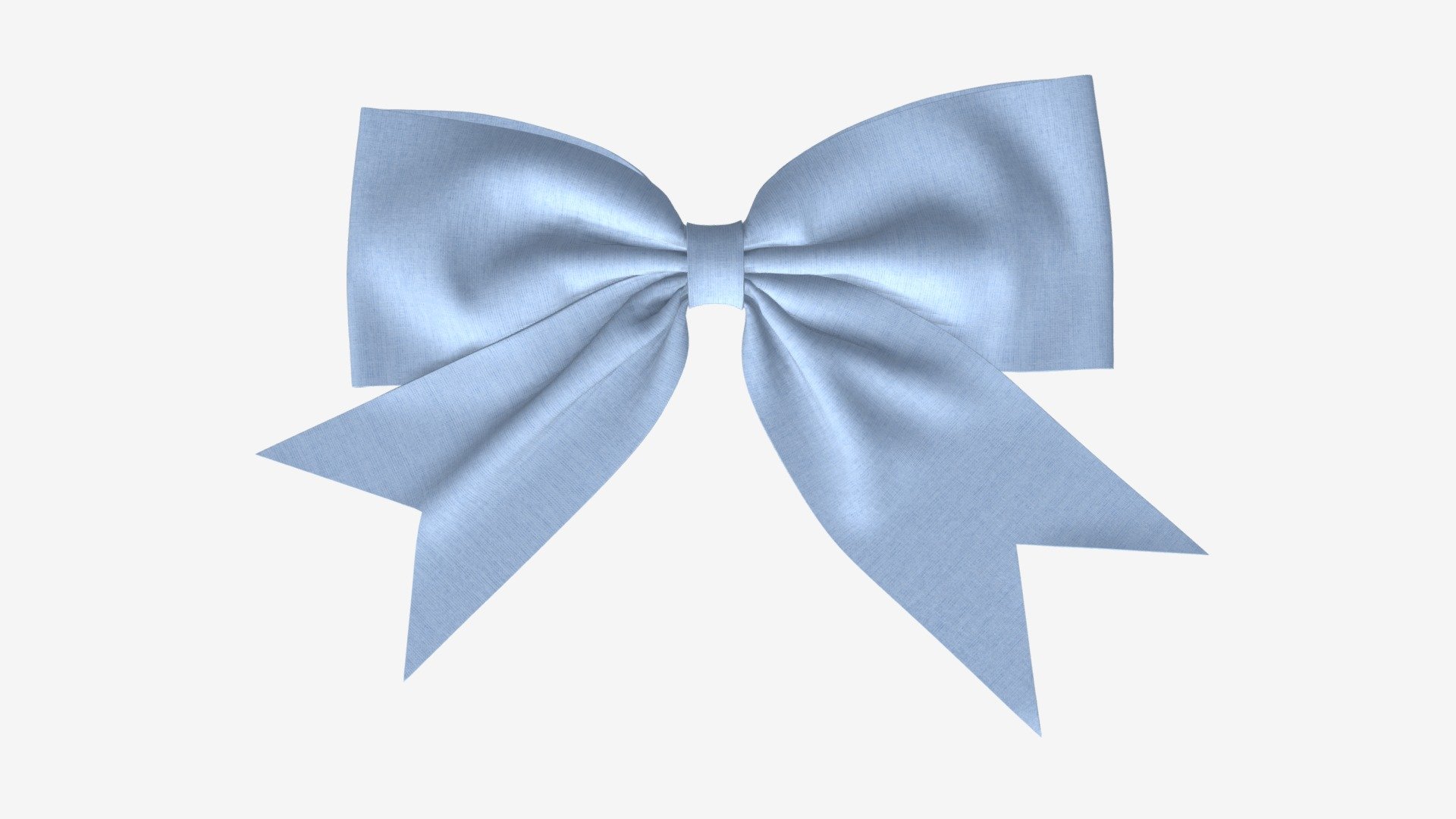 Small ribbon decoration fabric blue - Buy Royalty Free 3D model by ...