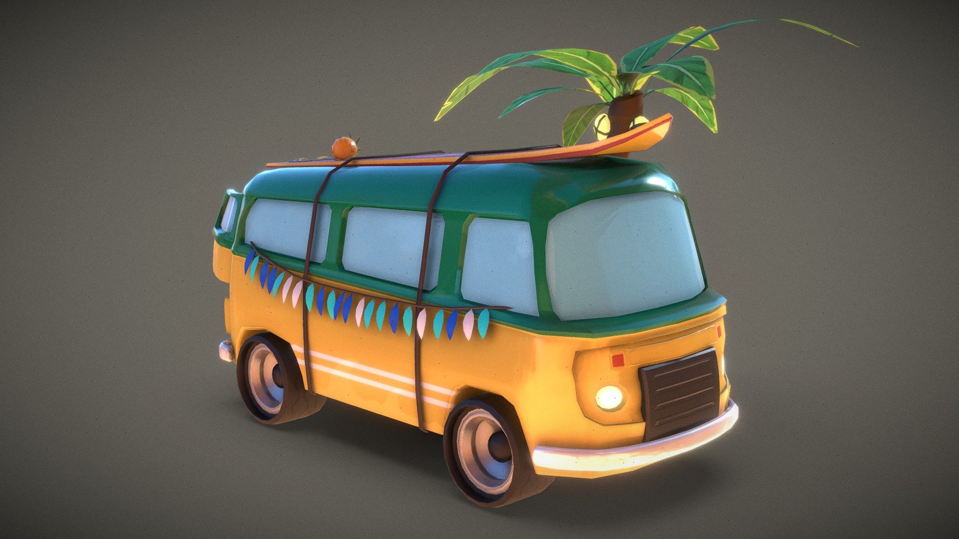 Stylized Brazilian Van - 3D model by anthonyramay [9907df7] - Sketchfab