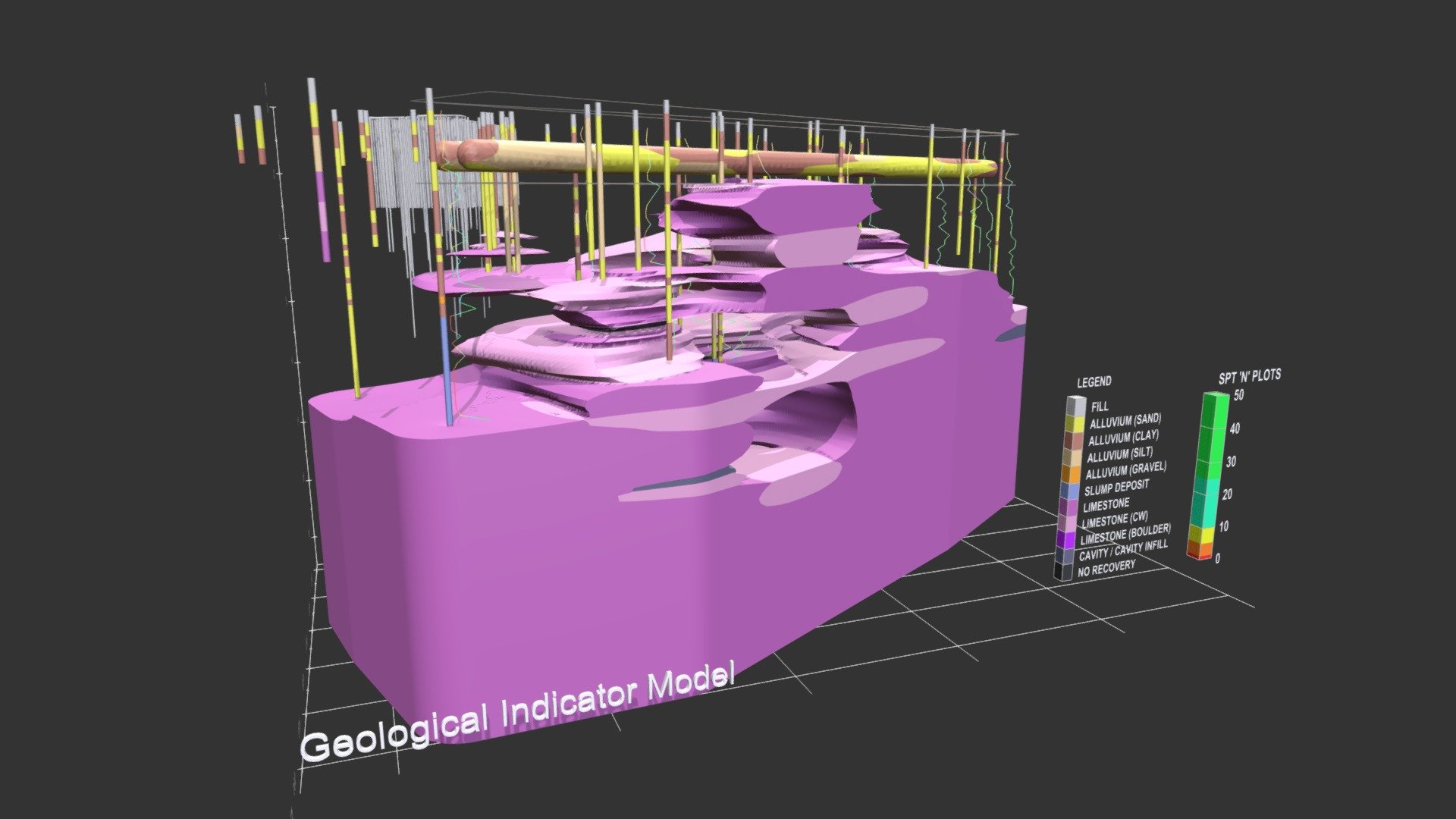 Geological Indicator Model of 'Slump' Deposits - 3D model by GEONAC ...
