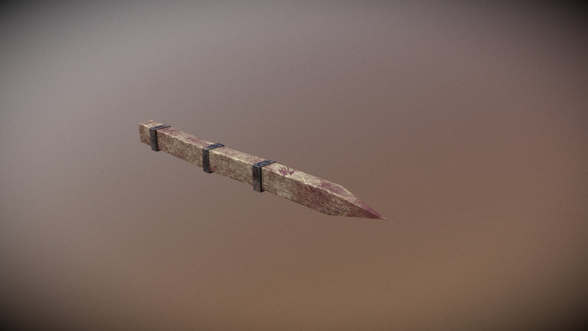 Sharp Wooden Beam - Bloody - Download Free 3D model by sgoldcreatives ...