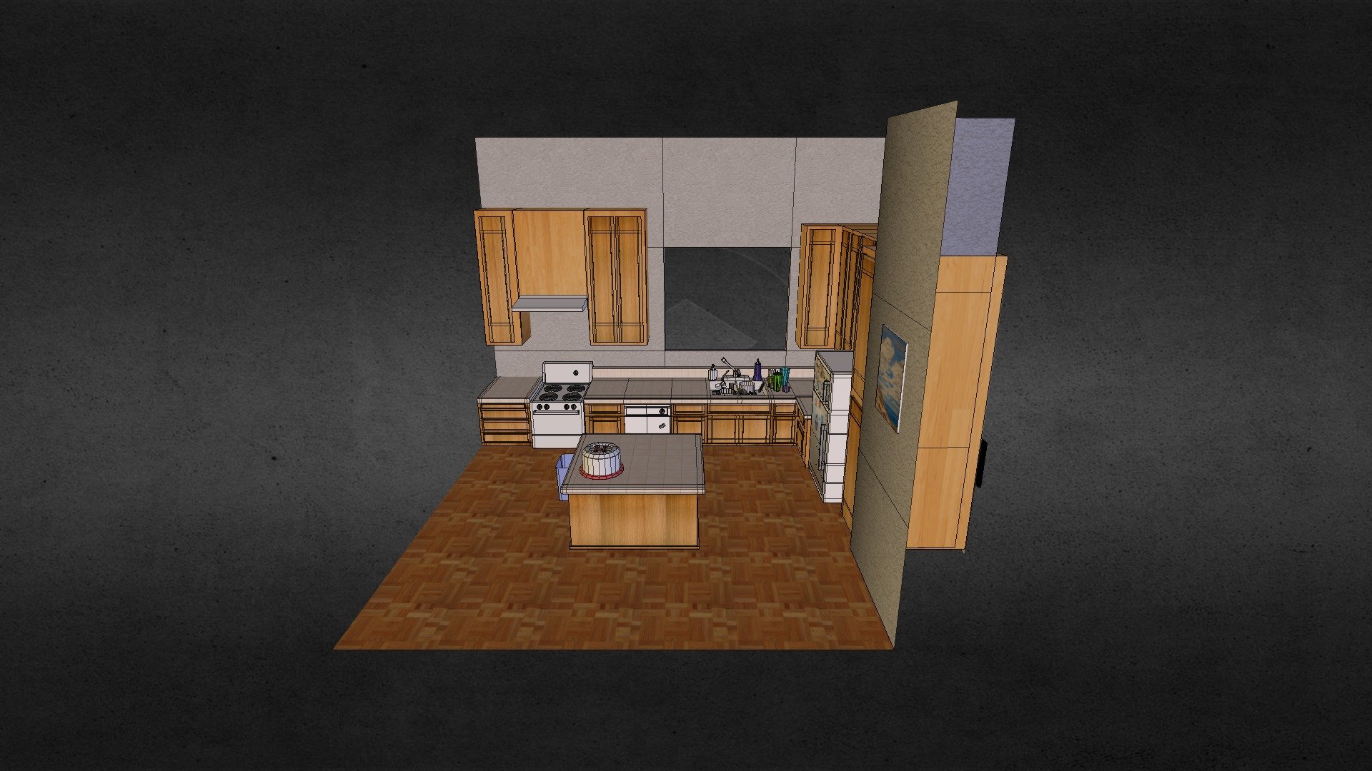 Kitchen - 3D model by sushi_x [99104b6] - Sketchfab