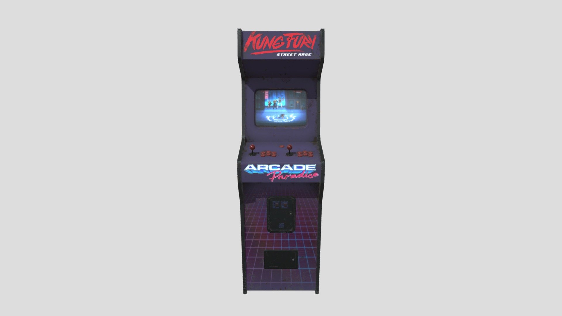 Arcade Machine Kung Fury Edition - Download Free 3D model by ...