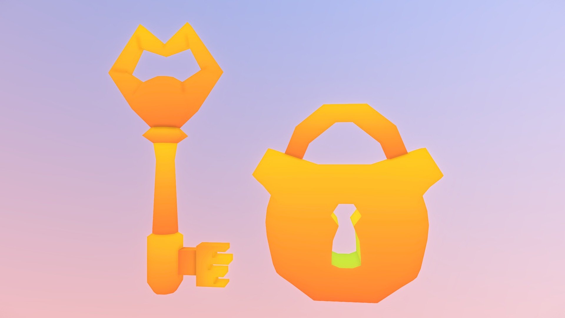 Key And Lock - Made during Global Game Jam 2019 - Buy Royalty Free 3D ...