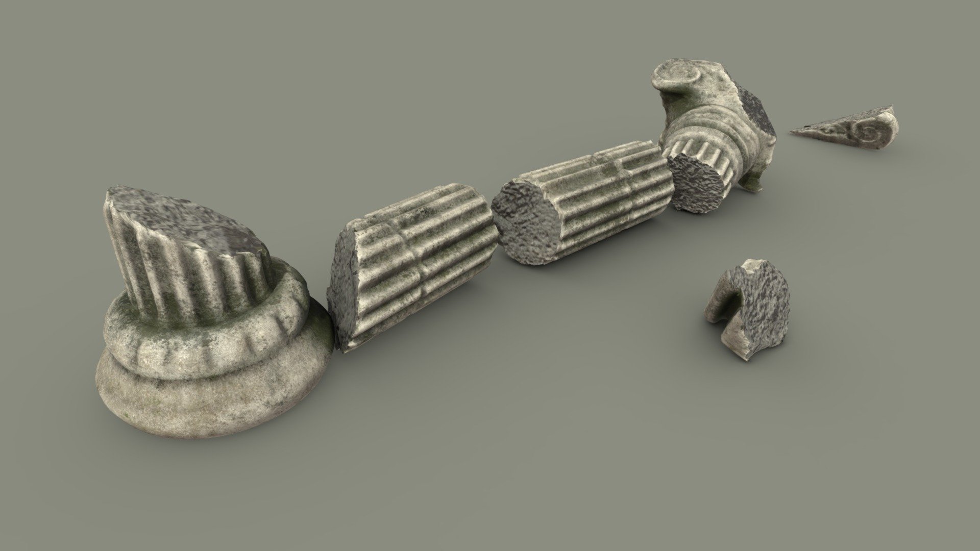 broken column - 3D model by Jean Christophe Perret (@zlork) [9915e82 ...