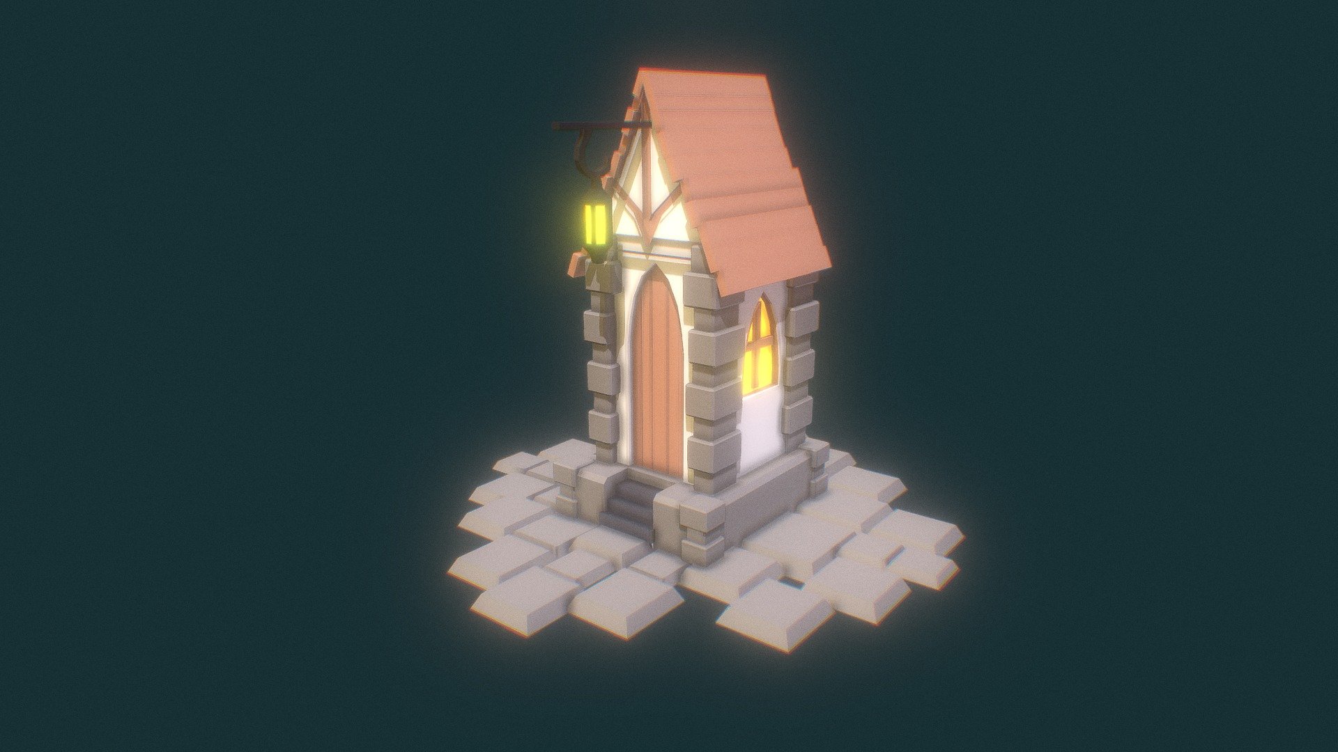 Stone house - Download Free 3D model by 3dunium [9916538] - Sketchfab