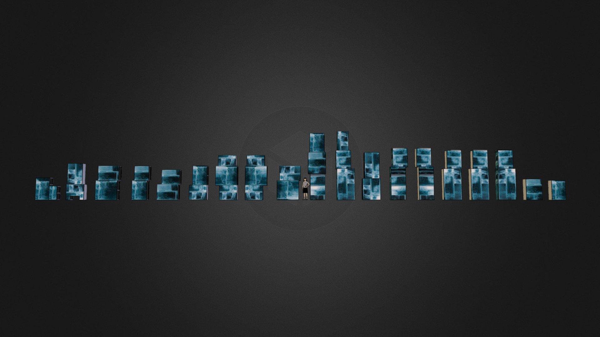 Block Columns - Code:COLL-BLOCK - 3D model by acme5 [991c762] - Sketchfab