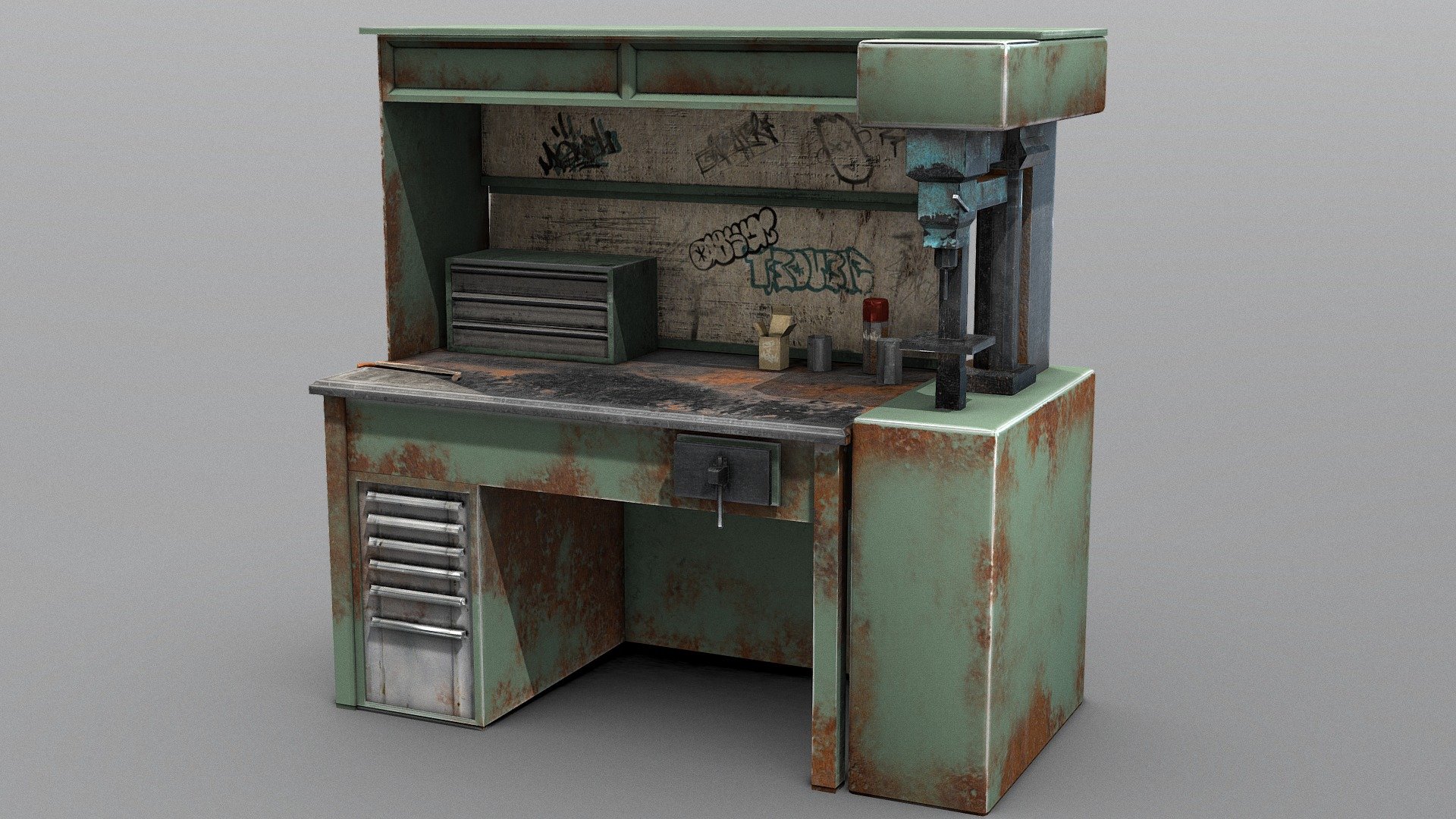 Rust Workbench LVL 3 - Download Free 3D model by Grant Riley ...