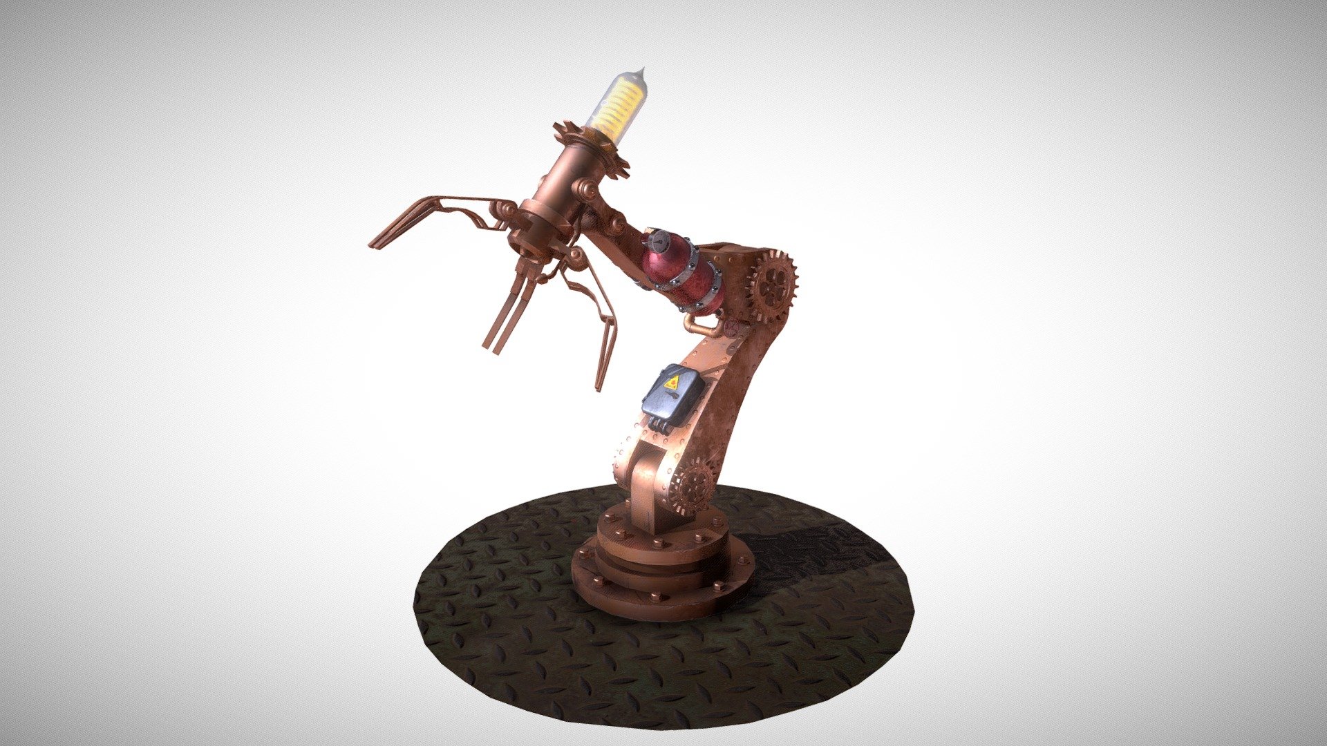 Steampunk Claw Machine [ GAME-READY & ANIMATED ] - Buy Royalty Free 3D ...